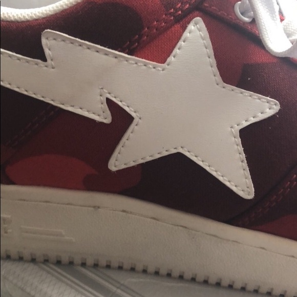 Bape | Shoes | Bapesta Red Camo | Poshmark